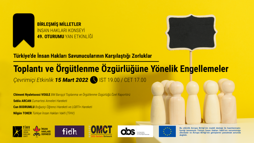 BM İnsan Hakları Konseyi 49. Oturumu Yan Etkinliği - TİHV - Türkiye ...