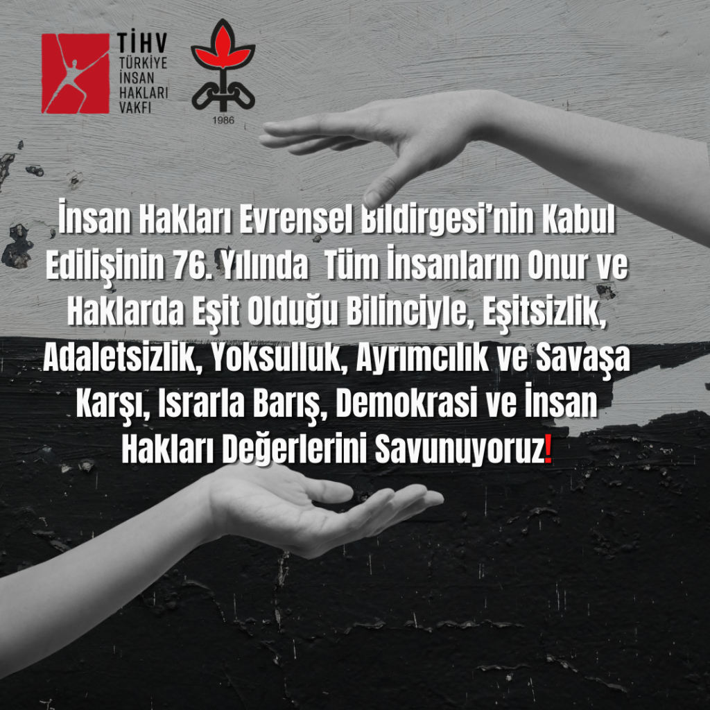 İnsan Hakları Evrensel Bildirgesi’nin Kabul Edilişinin 76. Yılında ...
